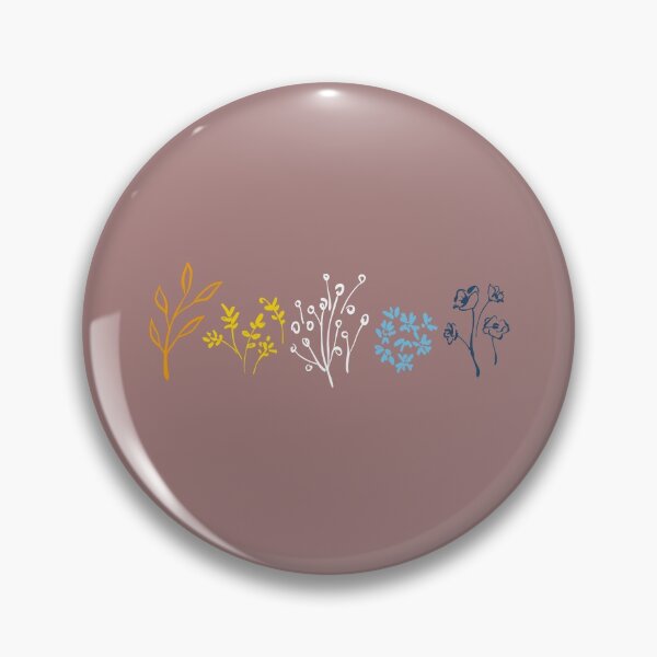 "subtle aroace pride flag flowers" Pin for Sale by sunfloras | Redbubble