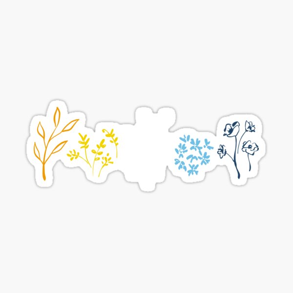 "subtle aroace pride flag flowers" Sticker by sunfloras | Redbubble