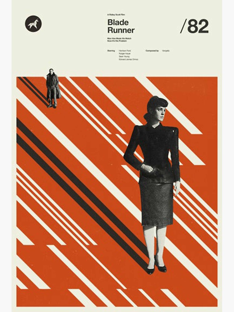 "Blade Runner Inspired" Sticker by brycebein | Redbubble