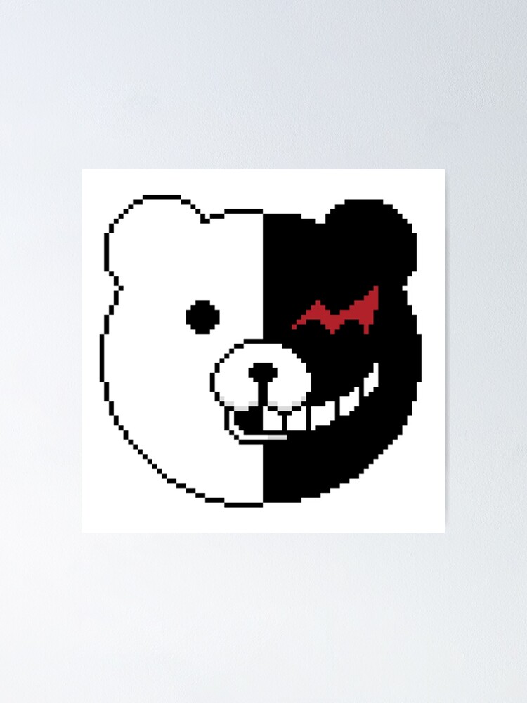 "Pixel Monokuma" Poster by Alfiedean | Redbubble