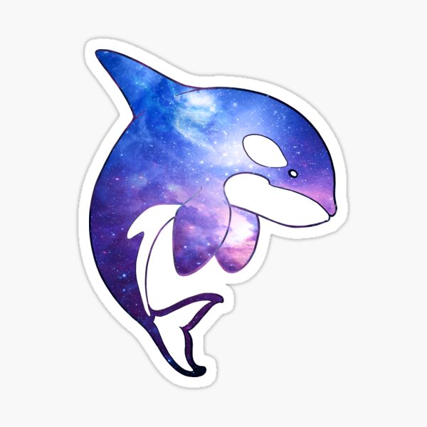 "Space Orca" Sticker by tobiejade | Redbubble