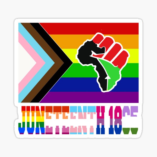 "Juneteenth LGB Juneteenth 1865 Cool LGBT Gay Pride Flag Black History ...