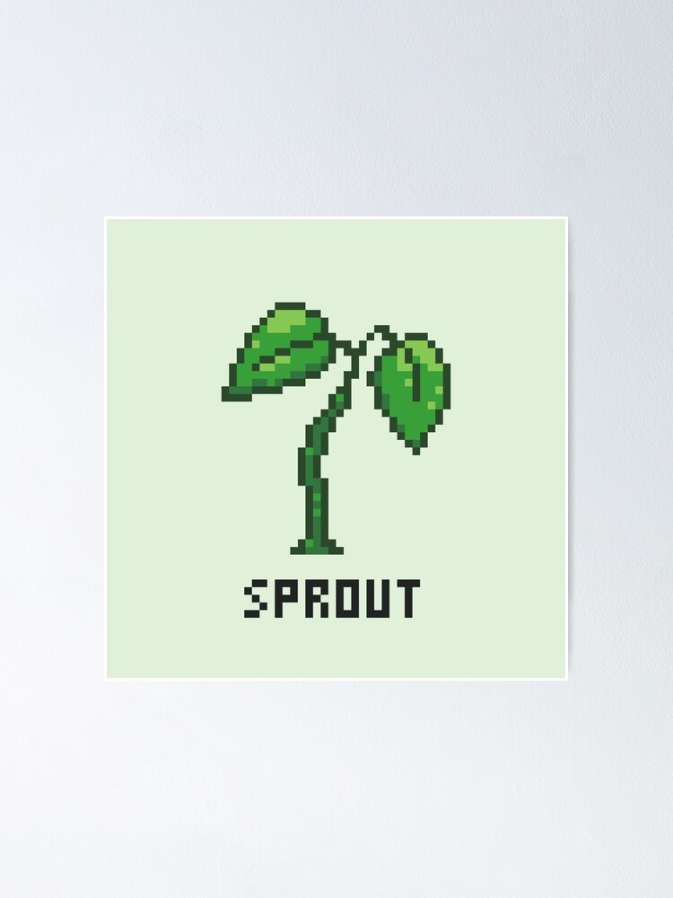 "Cute Tree Sprout RPG Retro Game Pixel Art" Poster for Sale by ...