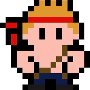 "Pixel Bill Rizer" Sticker for Sale by ImpishMATT | Redbubble