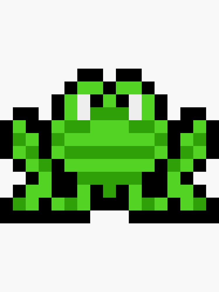 "Pixel Frogger" Sticker for Sale by ImpishMATT | Redbubble