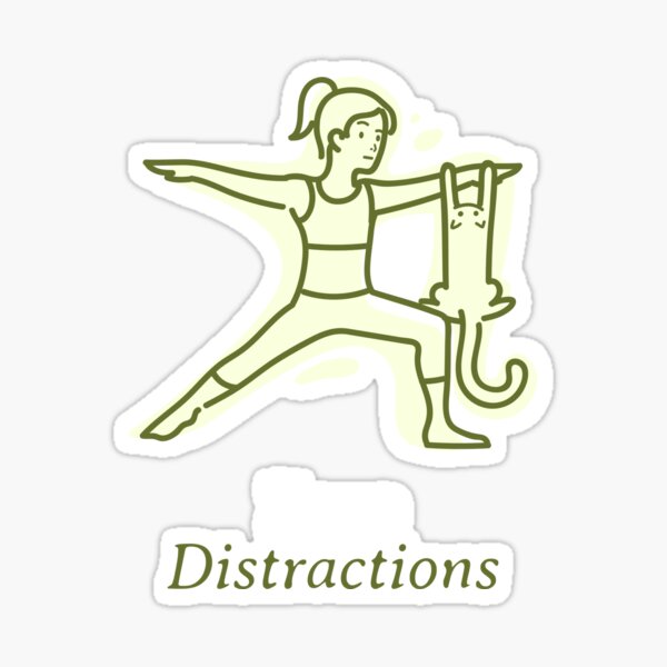 "Zero Distractions" Sticker for Sale by StateesMerch | Redbubble