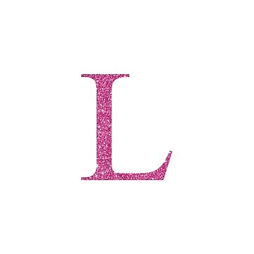 "Pink Glitter Letter L" Sticker for Sale by DanielNicolle | Redbubble
