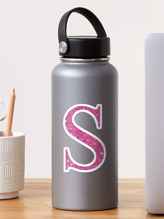 "Pink Glitter Letter S" Sticker for Sale by DanielNicolle | Redbubble