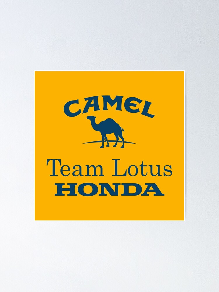 Póster «Diseño Simple Camel Team Lotus Honda» de dwarkob | Redbubble