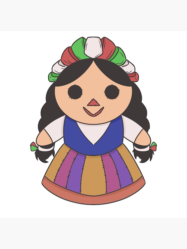 Póster «Muñeca Tradicional Mexicana - Muñeca Lele (PNG Transparente ...