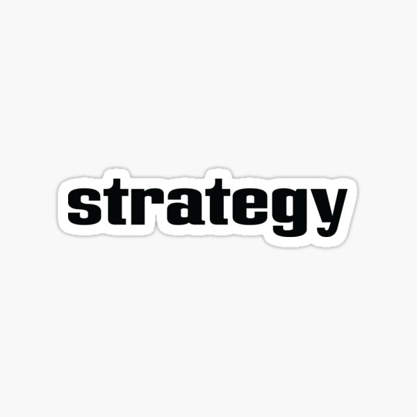 "Strategy" Sticker for Sale by FiveNiches | Redbubble