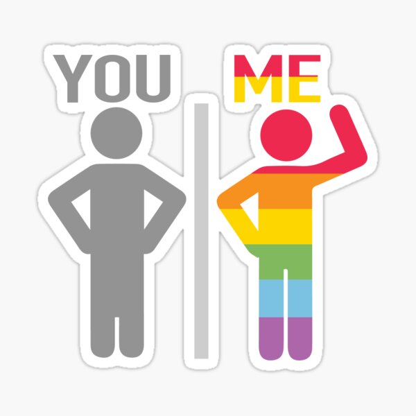 "YOU and ME - Pride Month" Sticker for Sale by K-icon | Redbubble