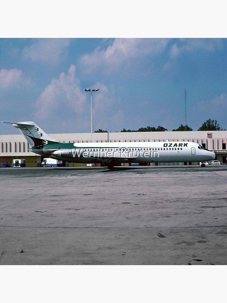 "Ozark Airlines Douglas DC-9, N998R" Art Print for Sale by VernDawg ...