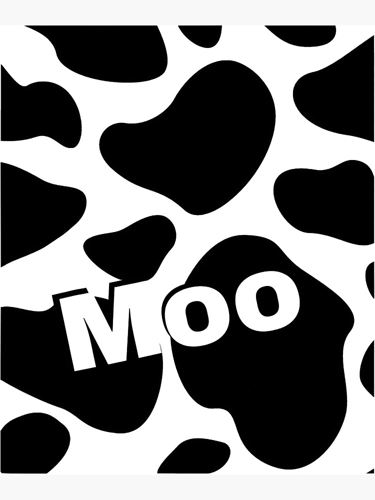 "Moo Cow Print" Poster for Sale by Lafarge1996 | Redbubble
