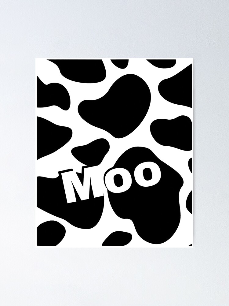 "Moo Cow Print" Poster for Sale by Lafarge1996 | Redbubble