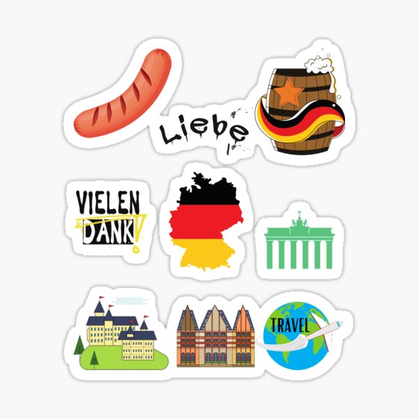"German Lovers pack" Sticker for Sale by SaminBin | Redbubble