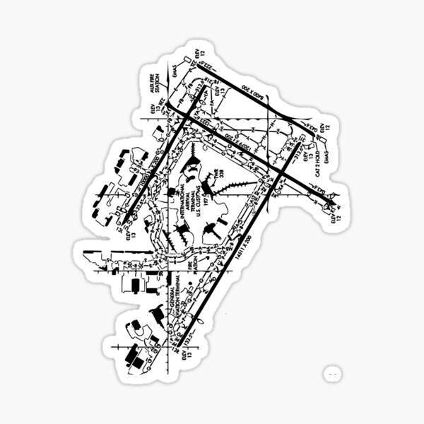 "JFK Airport John F Kennedy International Airport" Sticker for Sale by ...