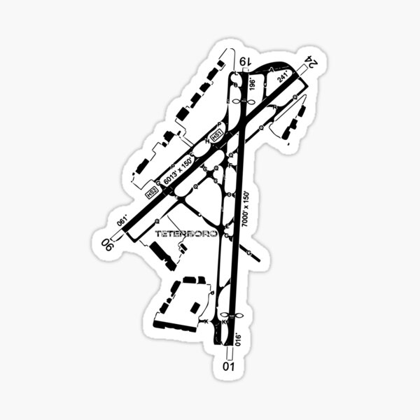 "KTEB Airport Teterboroo International Airport" Sticker for Sale by ...