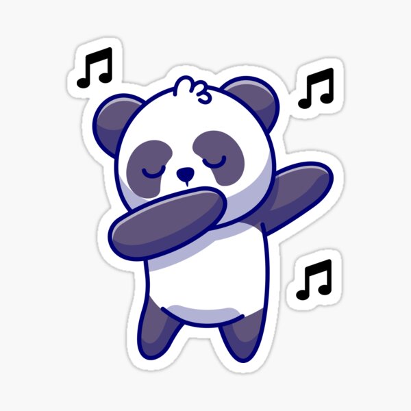 "funny panda dancing" Sticker by AwsomeStore | Redbubble