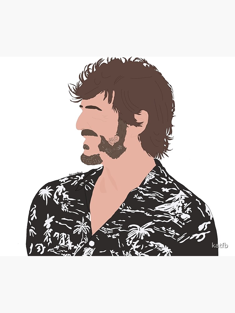 "Pedro Pascal with bed hair and scruffy beard during the Triple ...