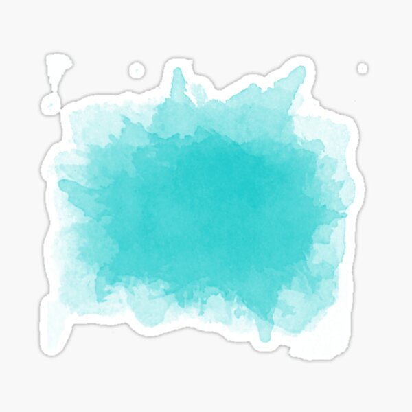 "blue watercolor splash" Sticker for Sale by pixiegoneferal | Redbubble