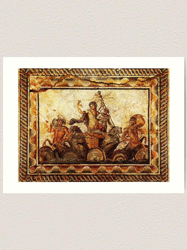 "DYONYSUS RIDING A CHARIOT WITH TWO PANTHERS ,CENTAURS AND SILENUS ...
