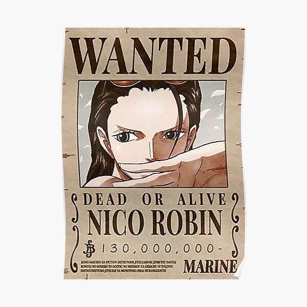 "One Piece- Nico Robin Bounty" Poster for Sale by Astral-World | Redbubble
