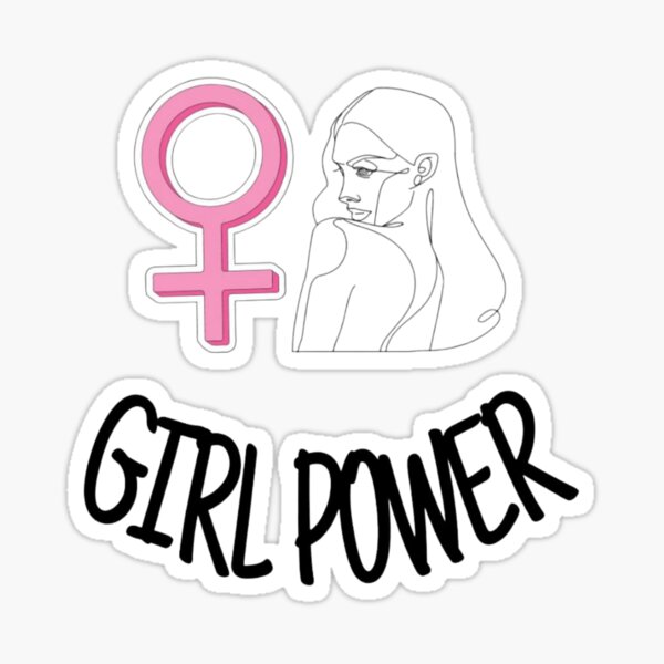 Girl Power Sticker By Zayshay Redbubble