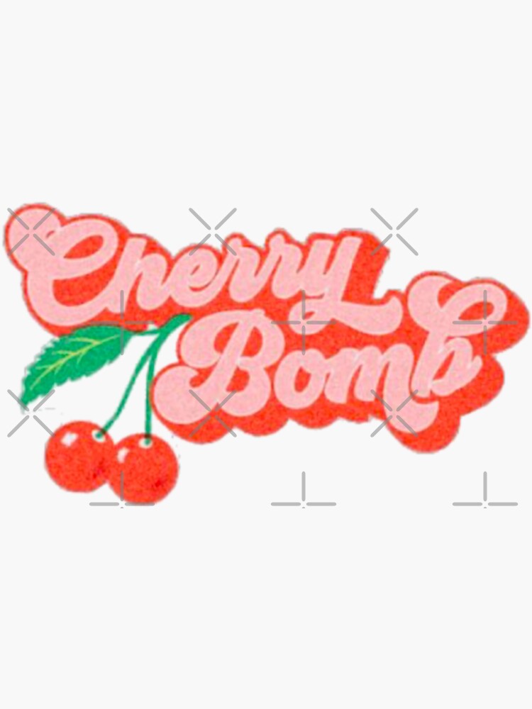 "cherry bomb" Sticker by shakiraa | Redbubble