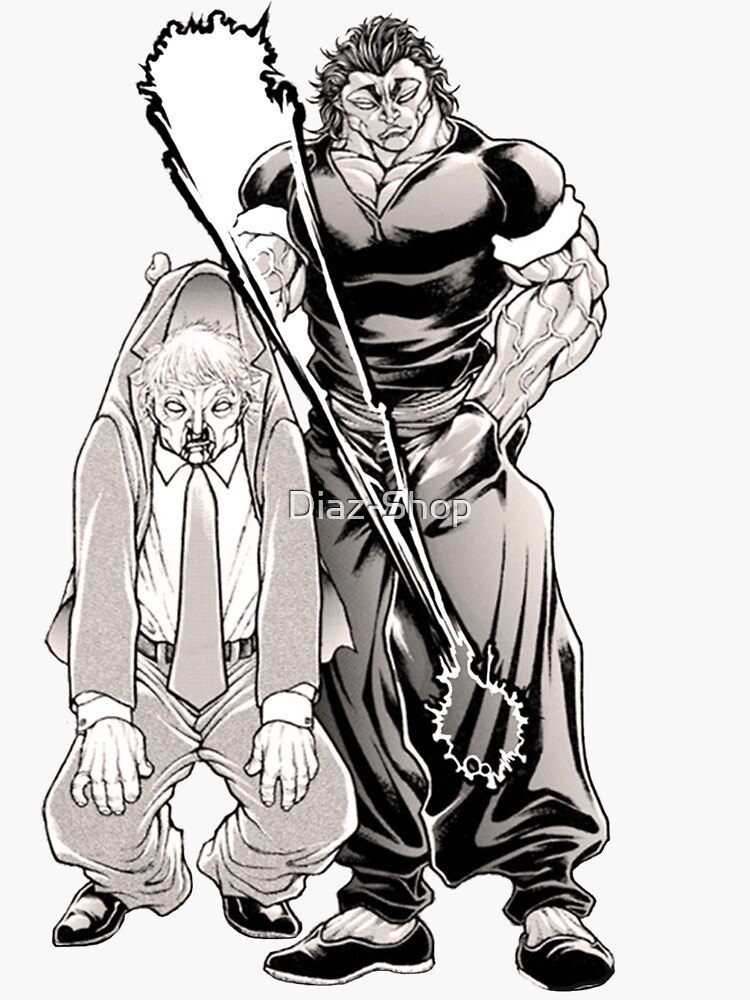 "Yujiro Hanma & Donald Trump" Sticker by Diaz-Shop | Redbubble