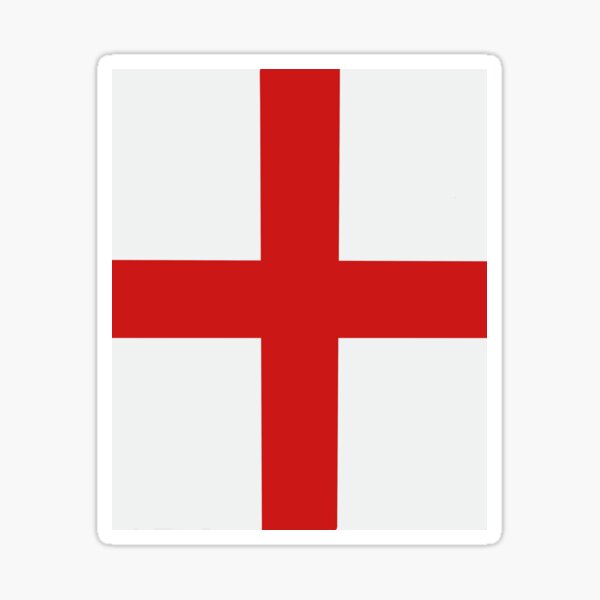 "Saint Georges flag." Sticker for Sale by CubismArtist | Redbubble