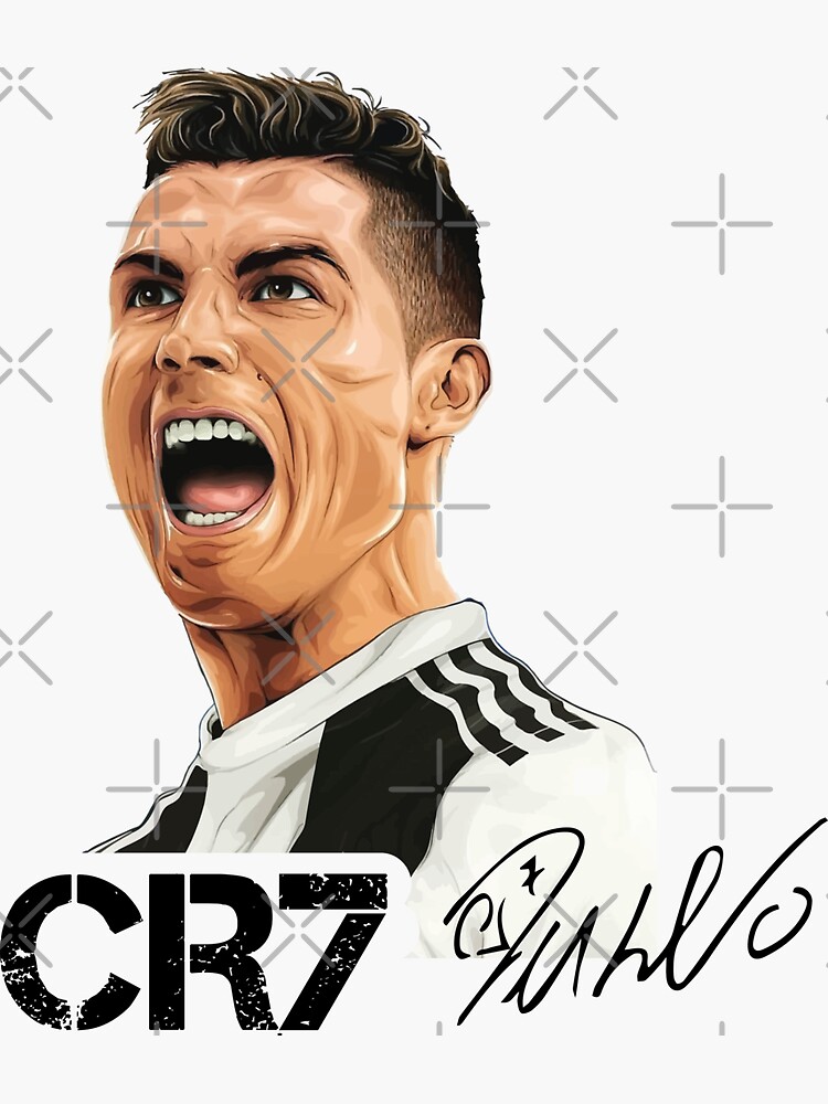 "Cr7 Cristiano Ronaldo 7" Sticker for Sale by dynamix360 | Redbubble