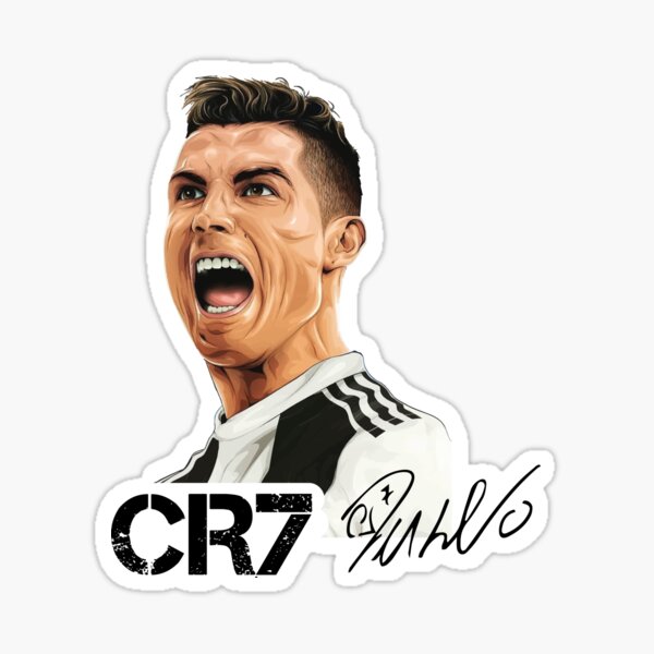 "Cr7 Cristiano Ronaldo 7" Sticker for Sale by Amir Riyaz | Redbubble