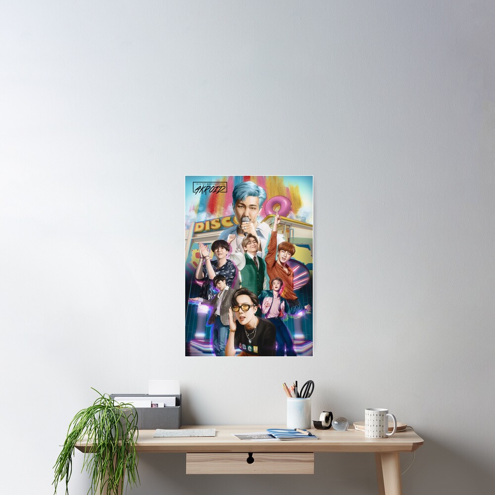 "BTS Dynamite Fanart Poster" Poster for Sale by RafaelGalang47 | Redbubble