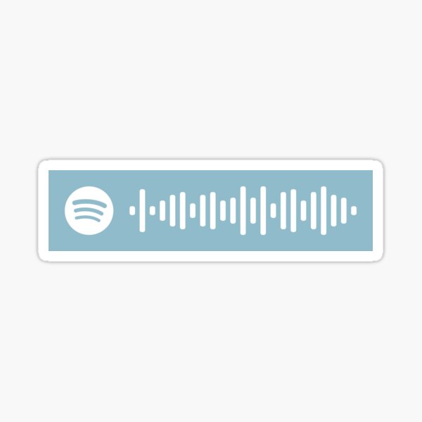 "Break My Heart Dua Lipa Spotify Code " Sticker for Sale by erinxswan ...