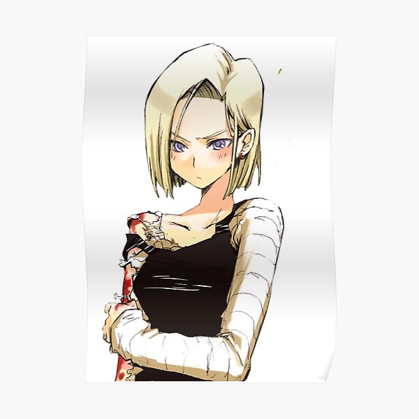 "Android 18" Poster by KingKorn | Redbubble