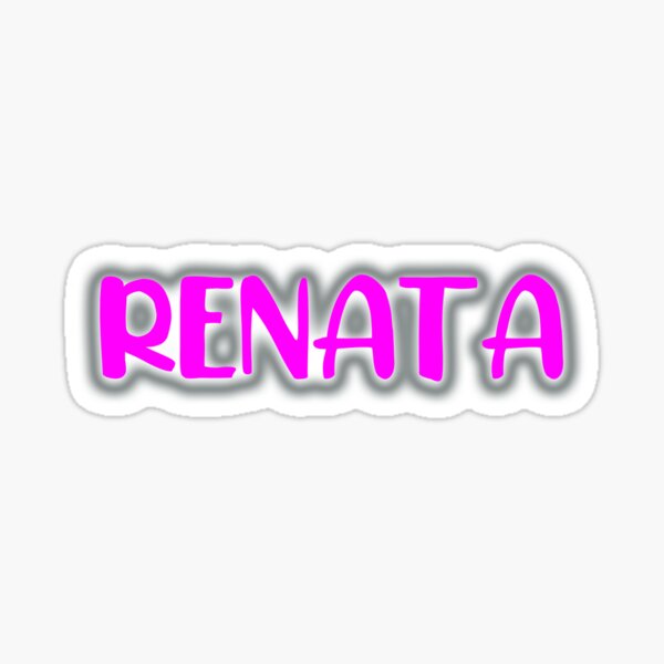 Pegatina «RENATA» de pink-name | Redbubble