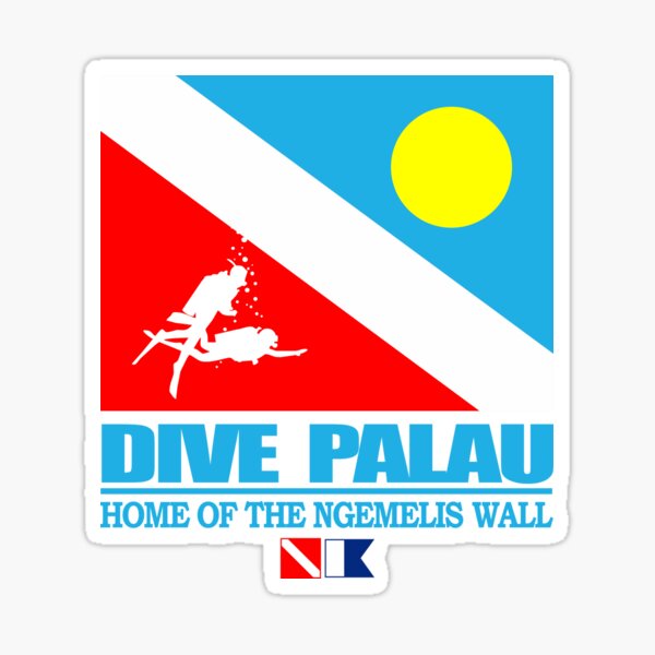 "Dive Palau (DF)" Sticker for Sale by curranmorgan | Redbubble