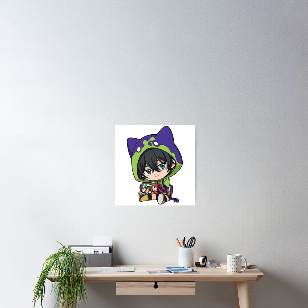 "MIYA Sitting Chibi - SK8 the INFINITY" Poster by Anime-Express | Redbubble