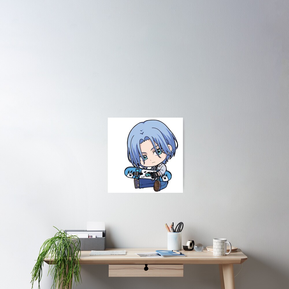 "SNOW Sitting Chibi - SK8 the INFINITY - Langa Hasegawa" Poster for ...