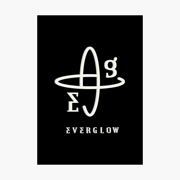 "EVERGLOW LOGO!" Photographic Print for Sale by PepGuardi | Redbubble