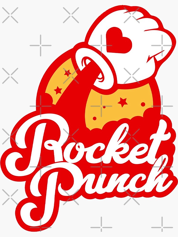 "RED Rocket Punch LOGO" Sticker by PepGuardi | Redbubble