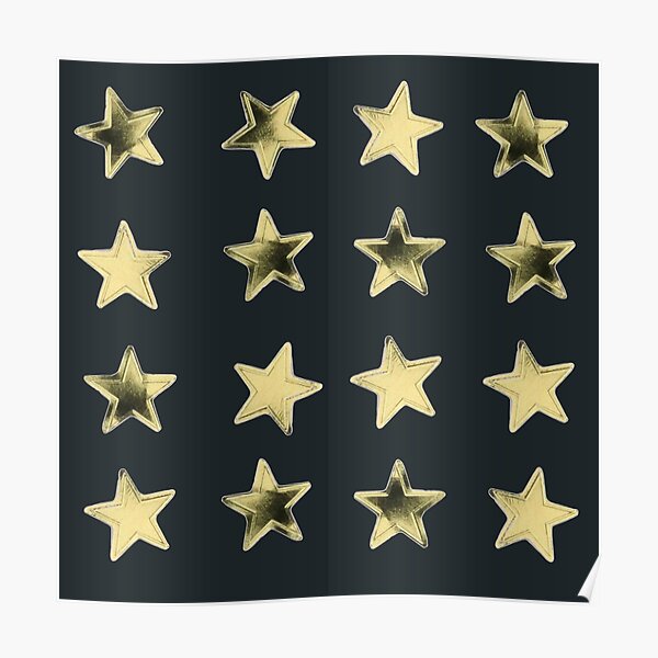 "Gold Star Pack" Poster for Sale by broadwayraccoon | Redbubble