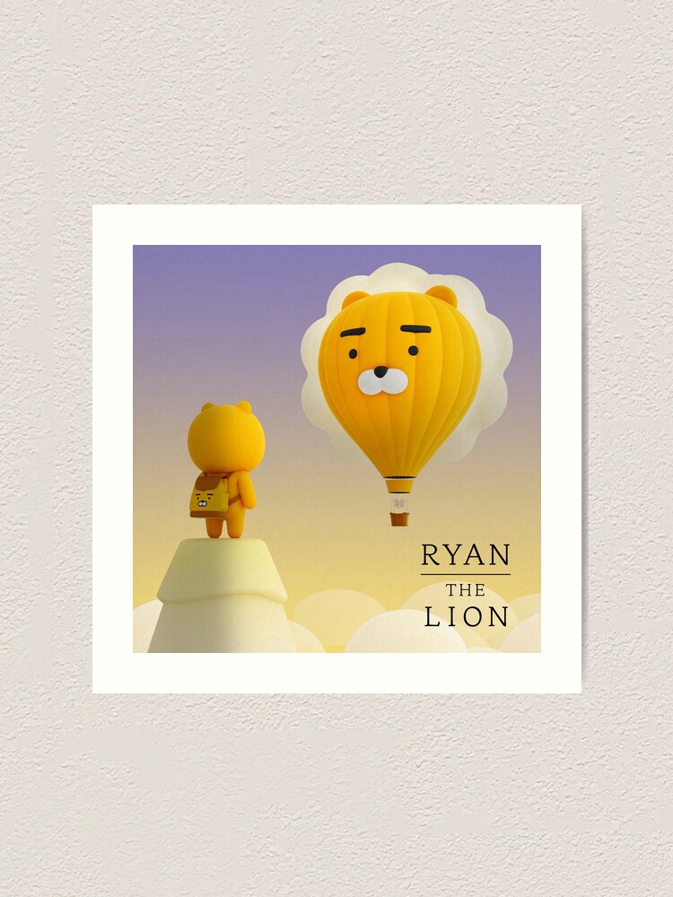 "Hello! Ryan Kakao Friends (헬로! 라이언 카카오프렌즈) - Ryan The Lion" Art Print ...