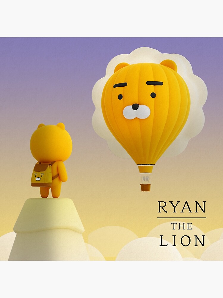 "Hello! Ryan Kakao Friends (헬로! 라이언 카카오프렌즈) - Ryan The Lion" Art Print ...