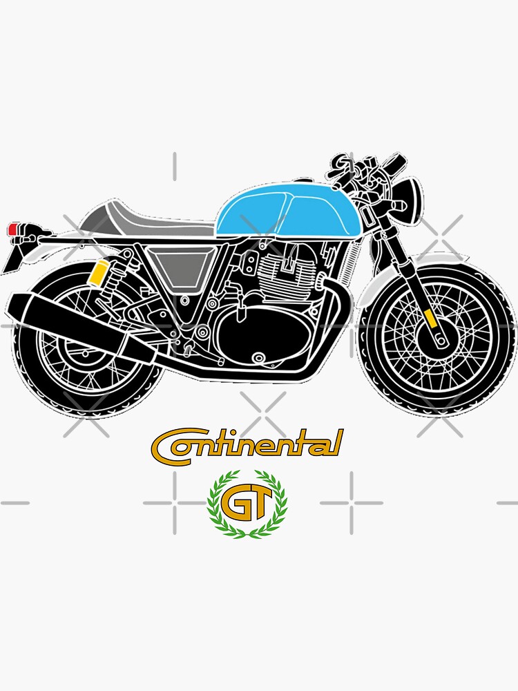 "Royal Enfield Continental GT" Sticker for Sale by Abhi-shree007 ...