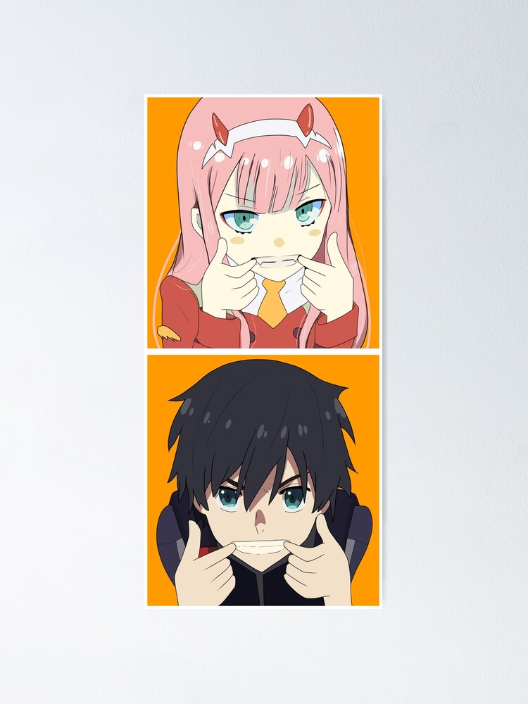 "Darling in the franxx - Zero Two und Hiro" Poster von AnnaRobinn ...
