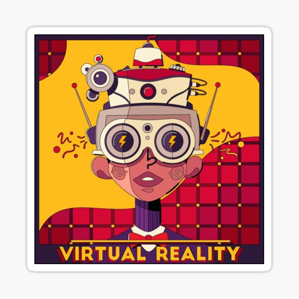 "Virtual Reality" Sticker for Sale by Marksense | Redbubble