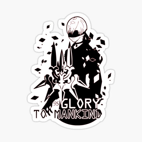 "Nier Automata 9S" Sticker for Sale by OtakuPapercraft | Redbubble