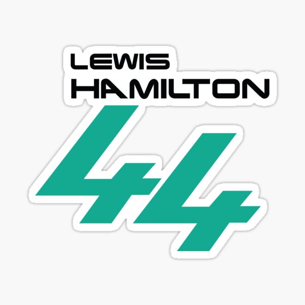 "Lewis Hamilton 44" Sticker for Sale by dynamix360 | Redbubble